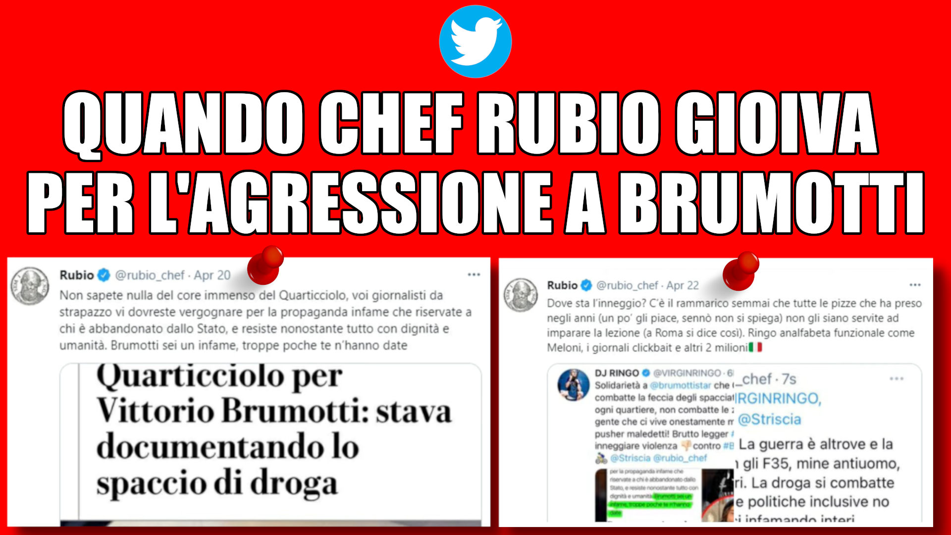 Quando chef Rubio gioiva per l'aggressione a Brumotti - L'Identità